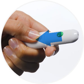 3 easy steps to use OneTouch Verio Flex® meter