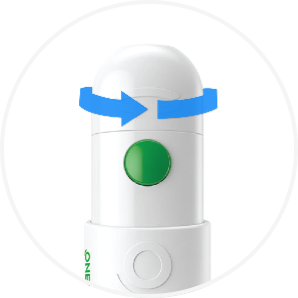 3 easy steps to use OneTouch Verio Flex® meter